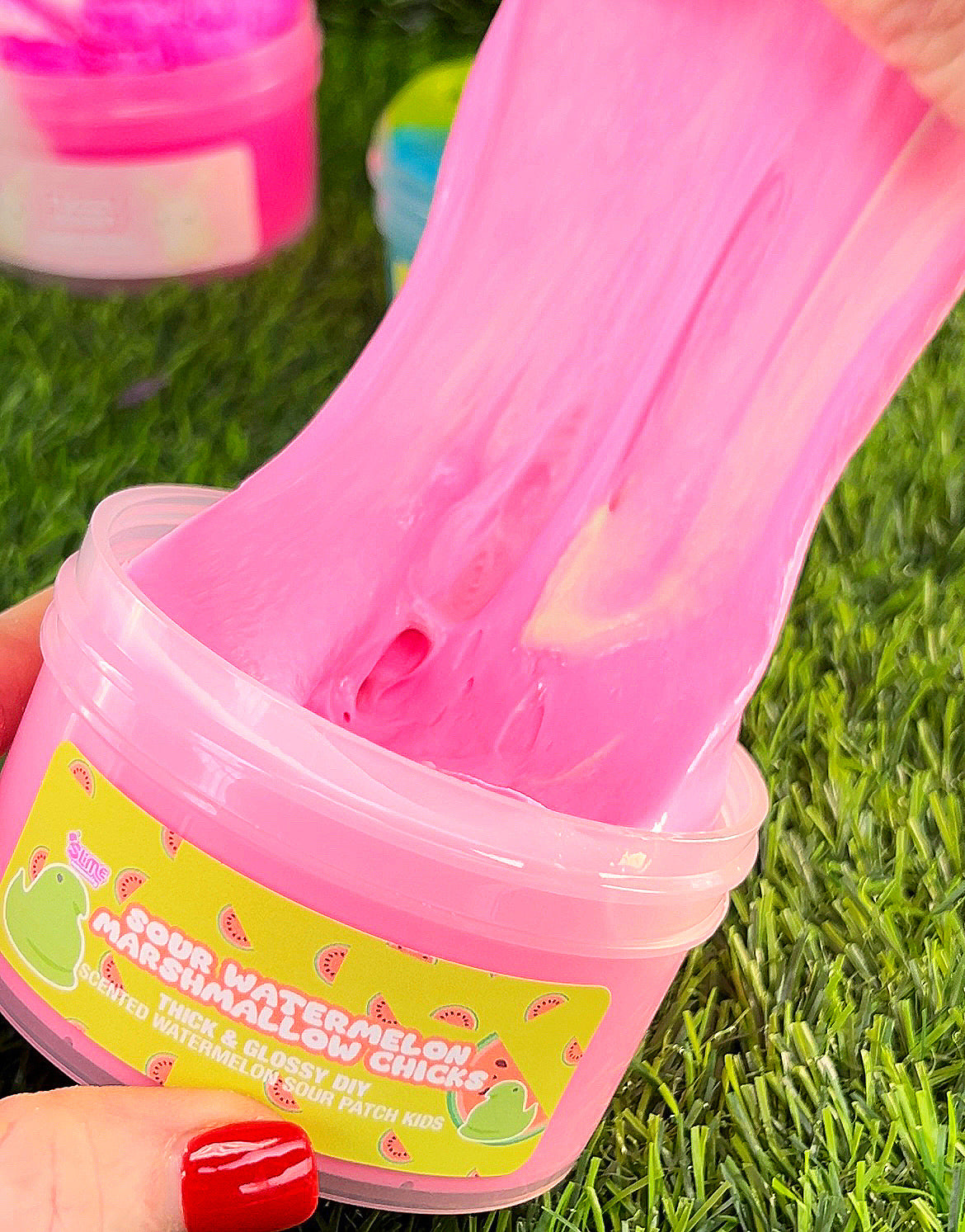 Sour Watermelon Marshmallow Chicks – Slime Community
