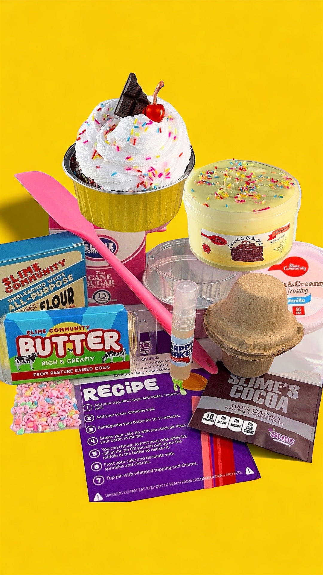 Slime Baking Kit-Chocolate Cake Kit – Slime Community