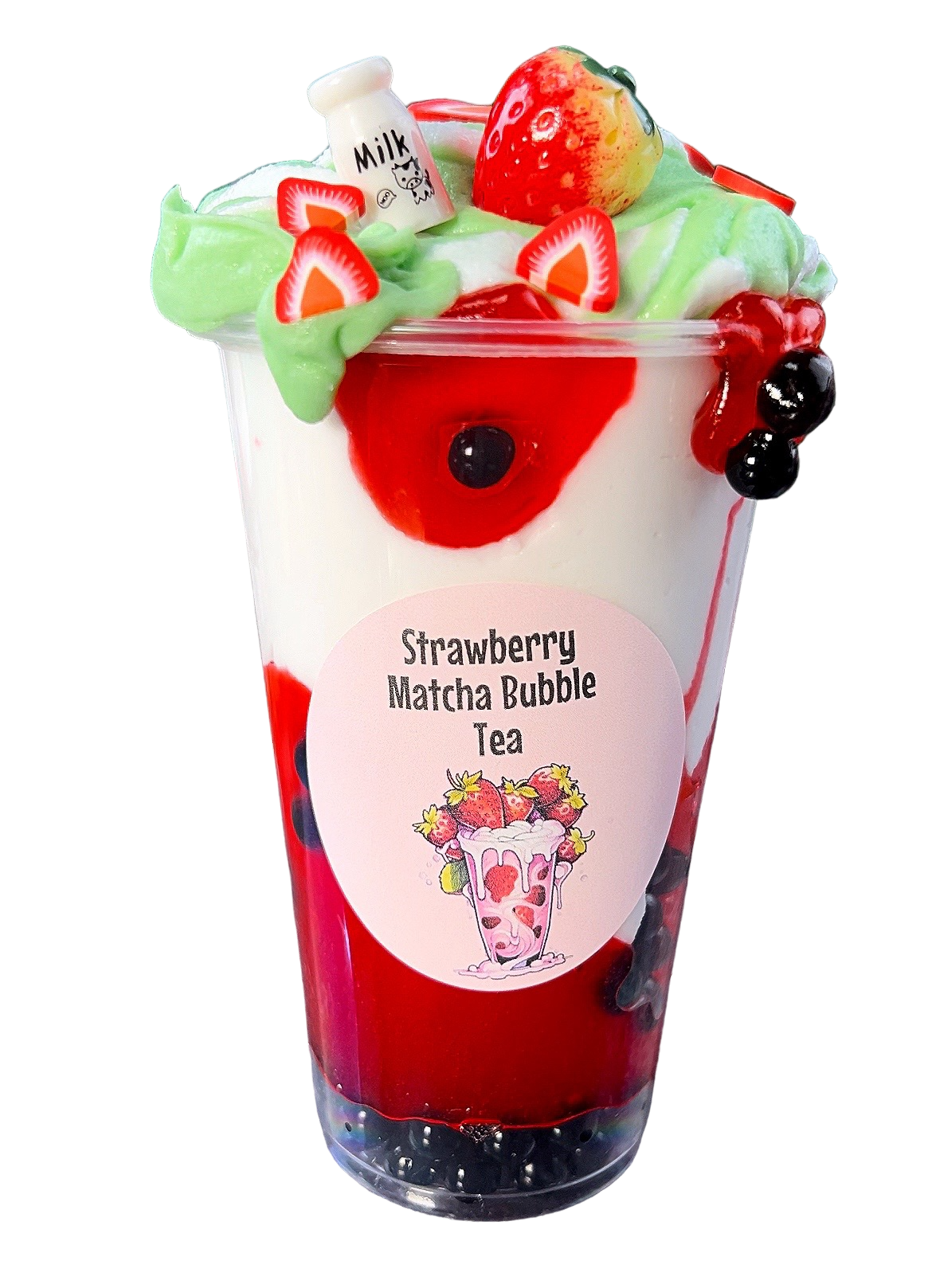 Strawberry Matcha Boba Tea – Slime Community