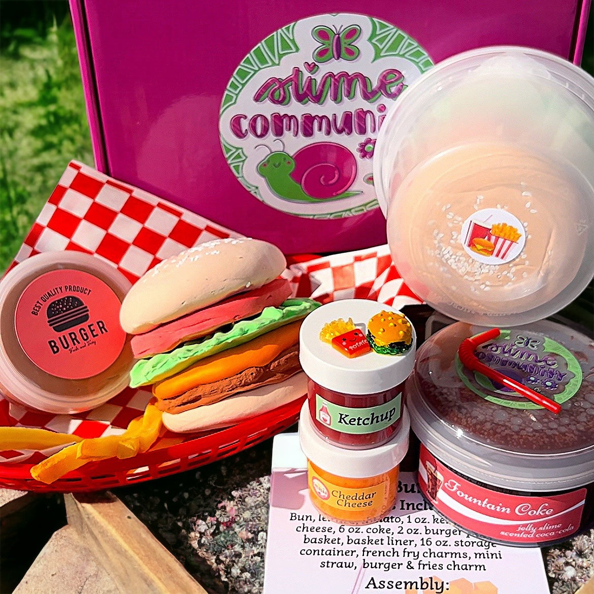 Slime Baking Kit-Cheese Burger & Fries – Slime Community