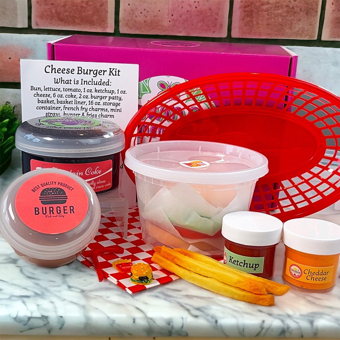 Slime Baking Kit-Cheese Burger & Fries – Slime Community