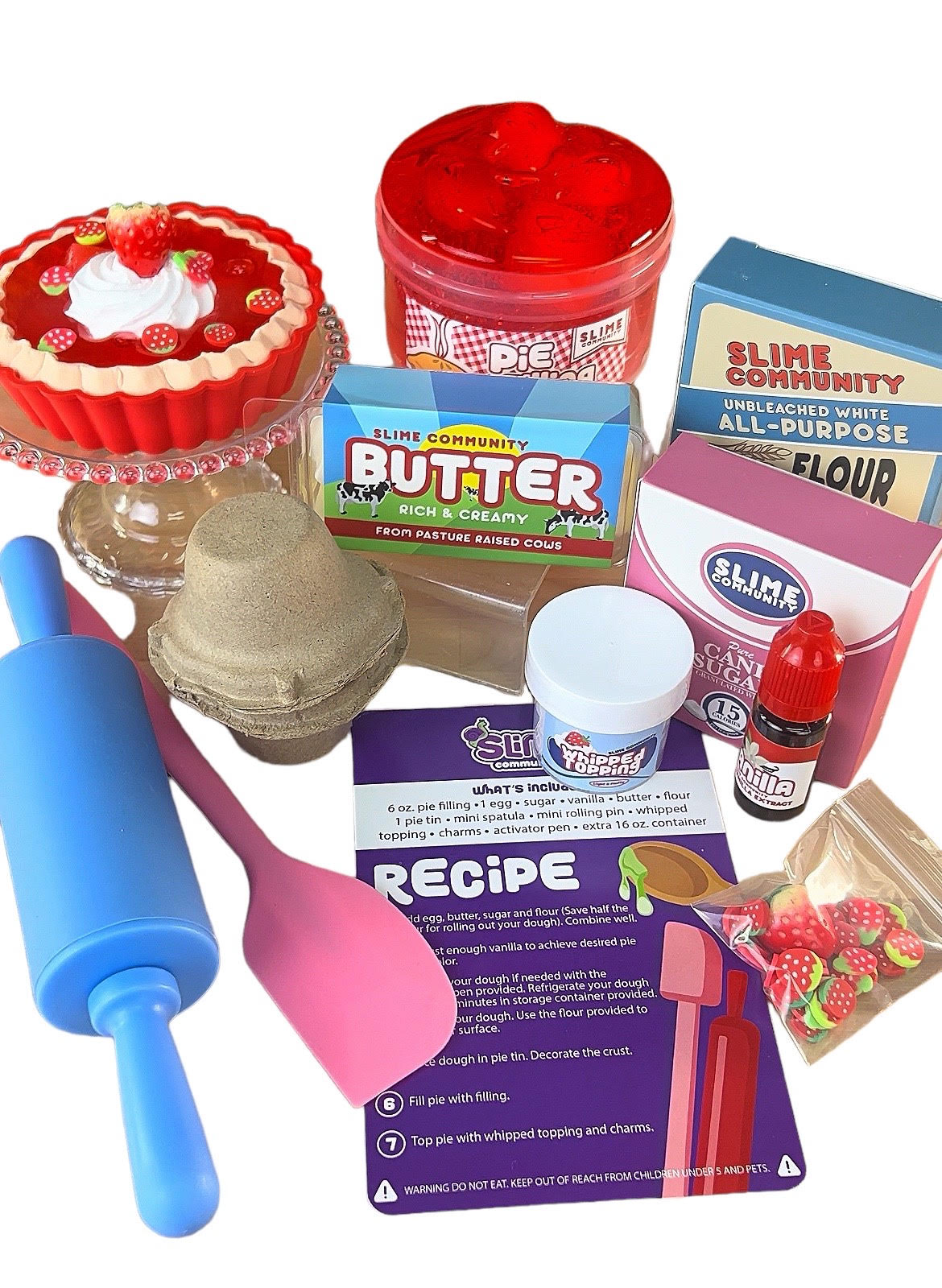 Strawberry Pie Slime Baking Kit – Slime Community