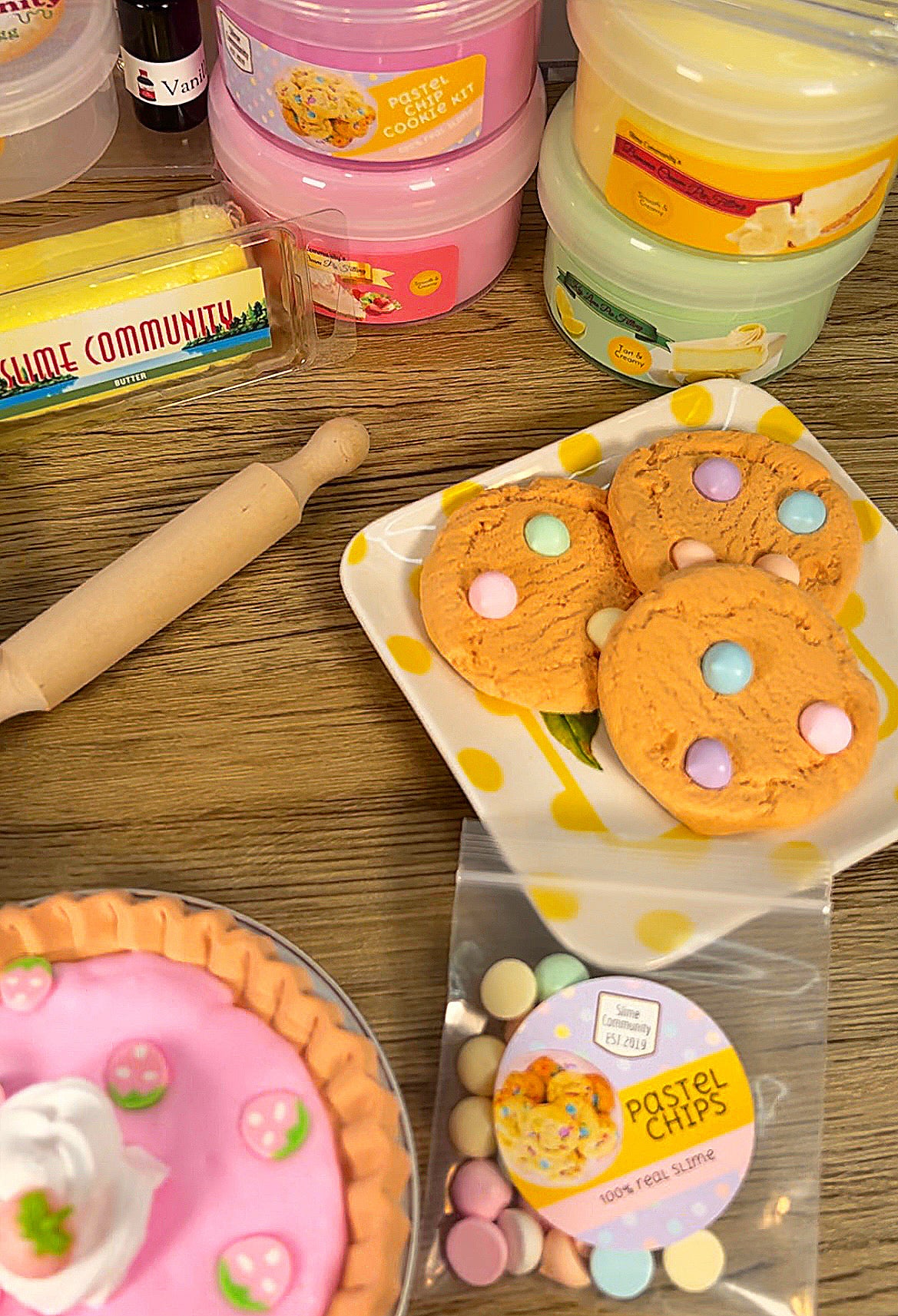 Slime Baking Kit-Pastel Chip Cookie Kit – Slime Community