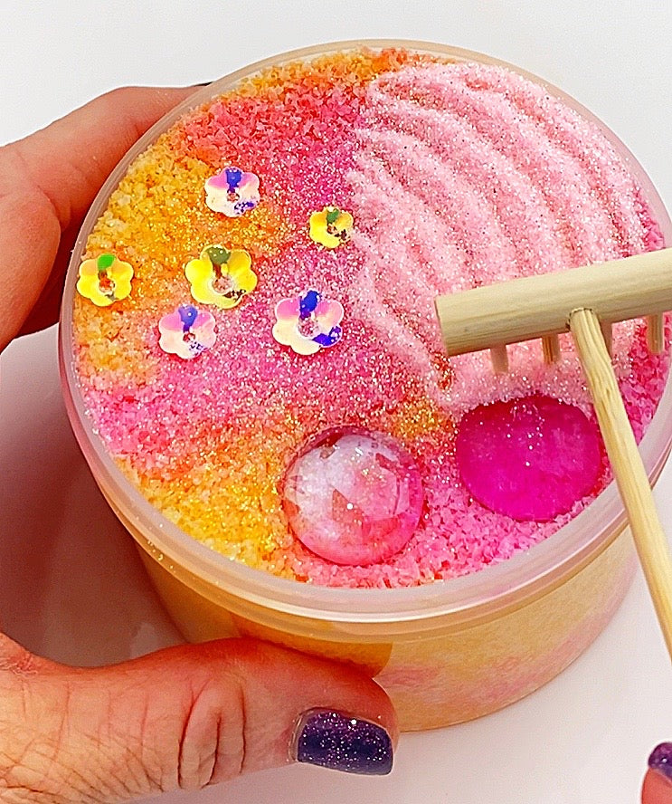 Zen Garden snow fizz slime 6 oz. Jar – Slime Community